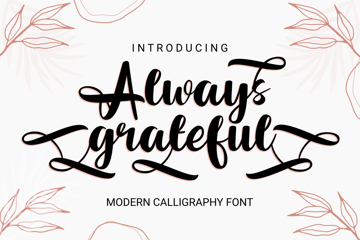 Download Always Grateful font | dafonttop.com