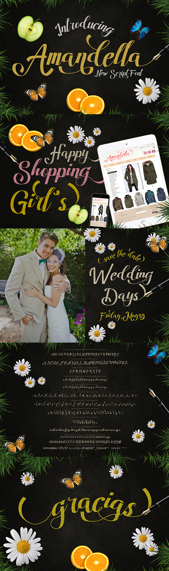 Download Amandella font | dafonttop.com