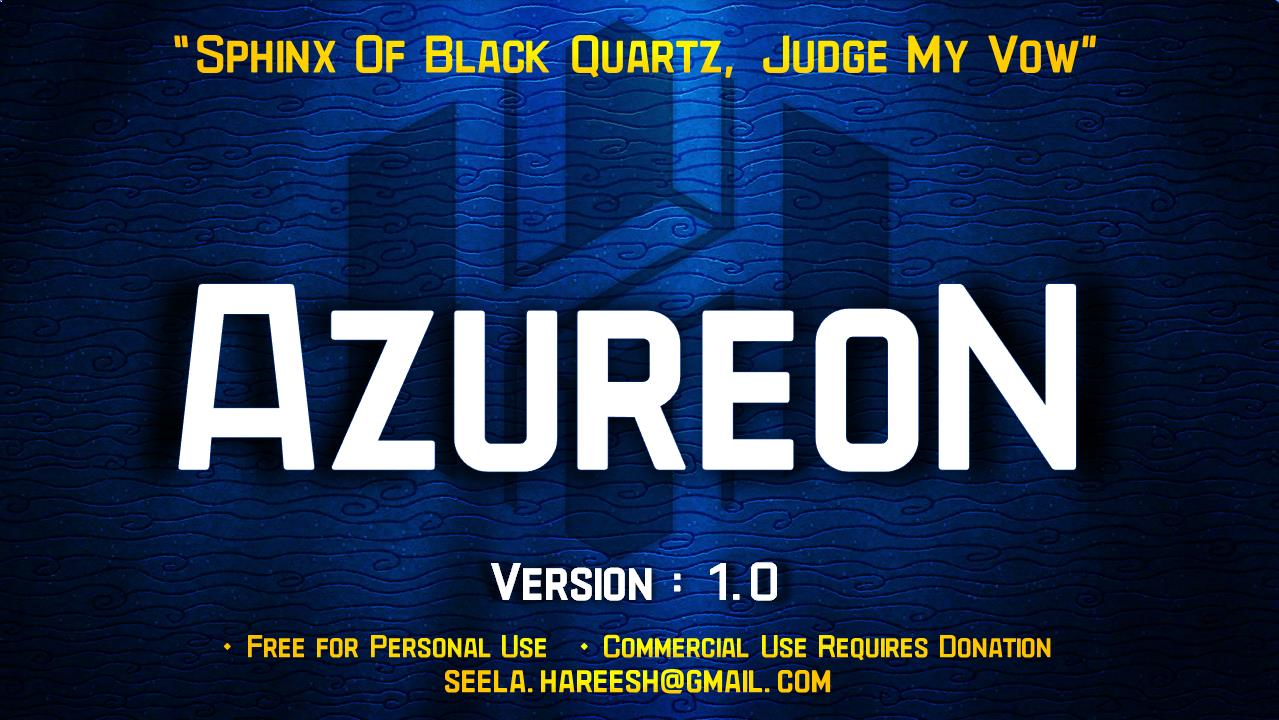 Download AzureoN font | dafonttop.com