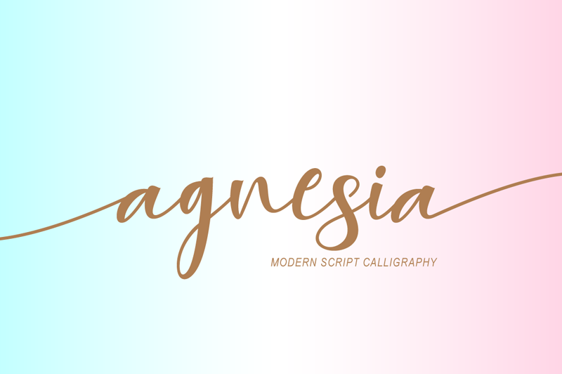 Download Agnesia font | dafonttop.com