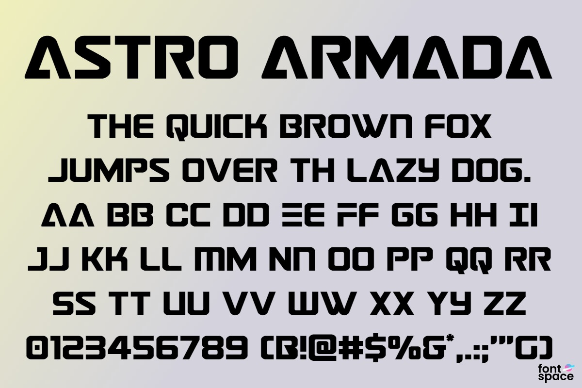 Download Astro Armada Title Semi-Italic font | dafonttop.com