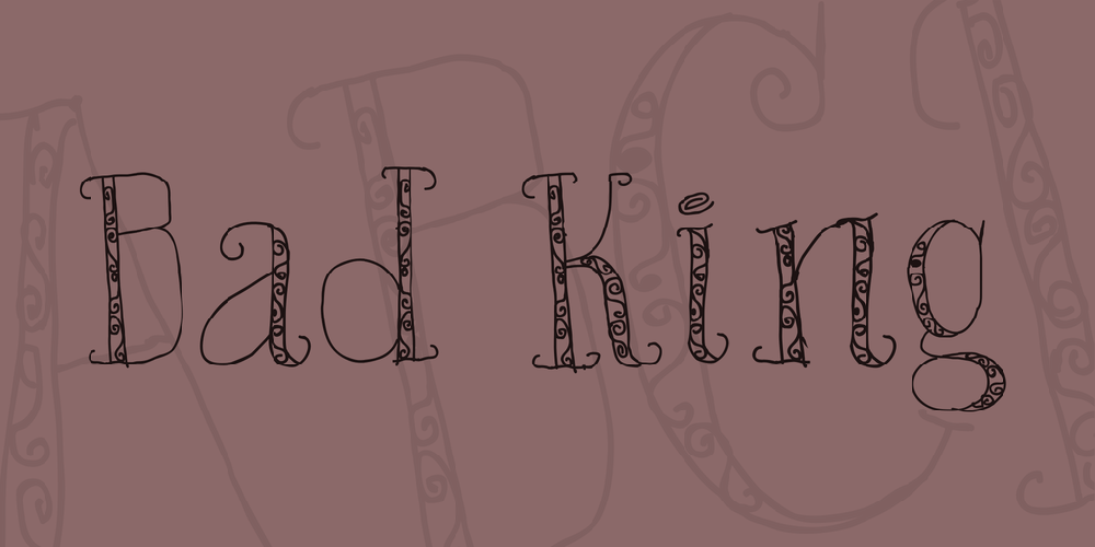 Download Bad King font | dafonttop.com