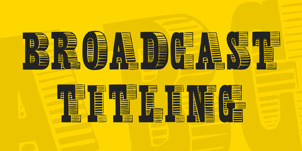 Download Broadcast Titling font | dafonttop.com
