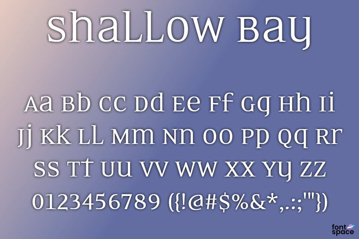 Download BB Shallow Bay font | dafonttop.com