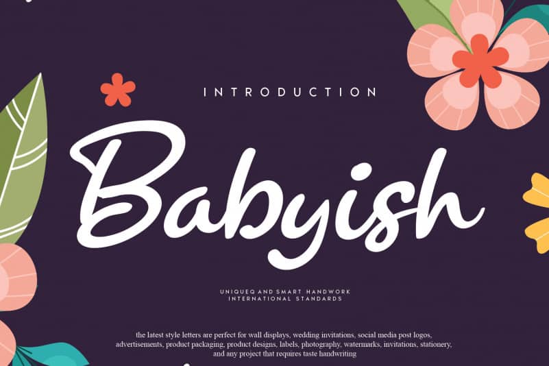 Download Babyish font | dafonttop.com