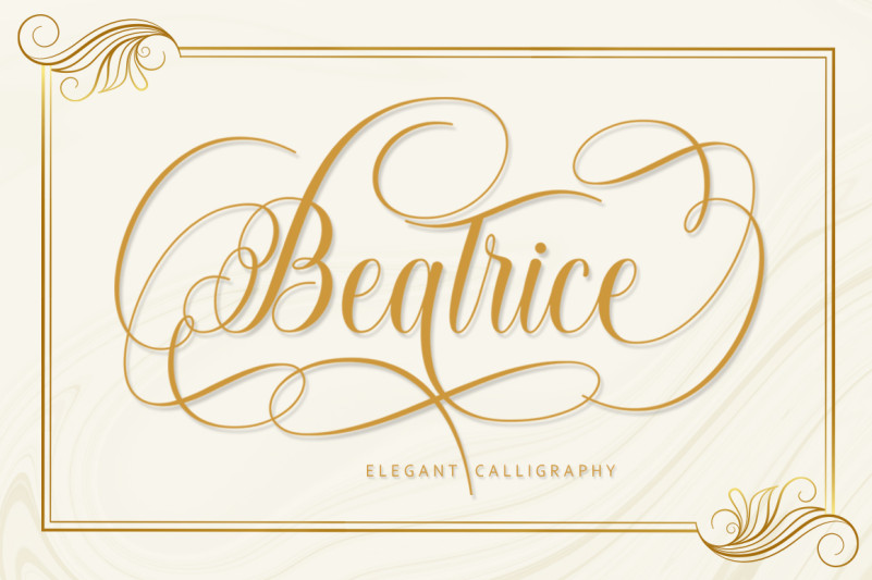 Download Beatrice Script font | dafonttop.com
