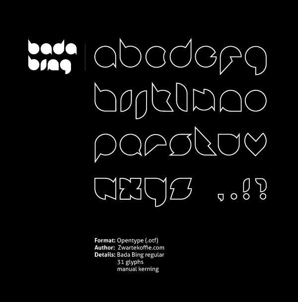 Download Badabing font | dafonttop.com