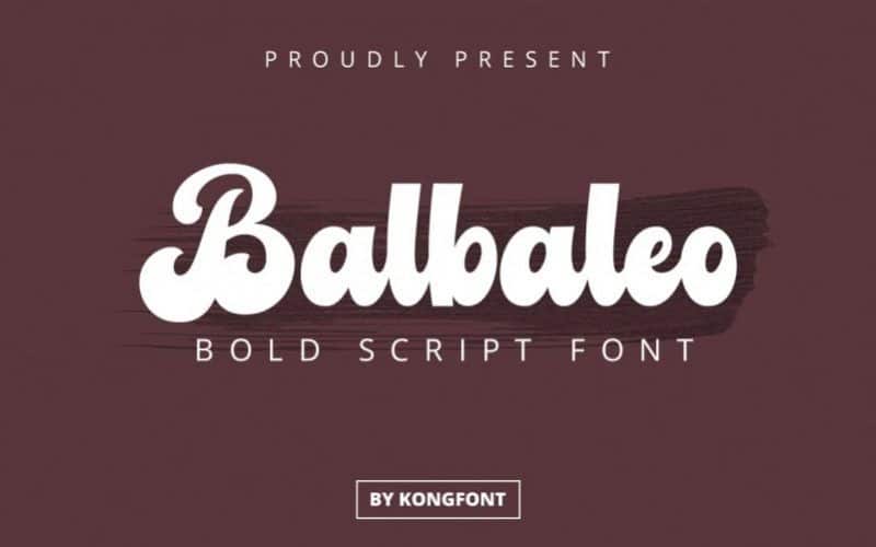 Download Balbaleo font | dafonttop.com