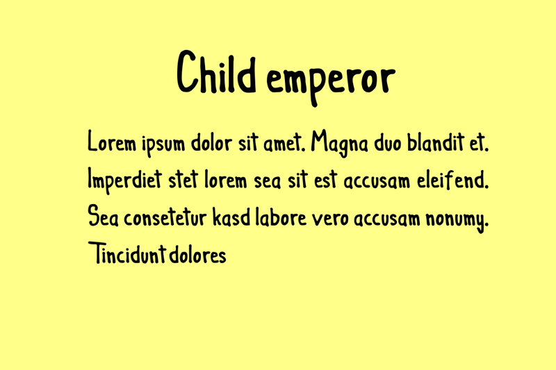 Download Child emperor font | dafonttop.com