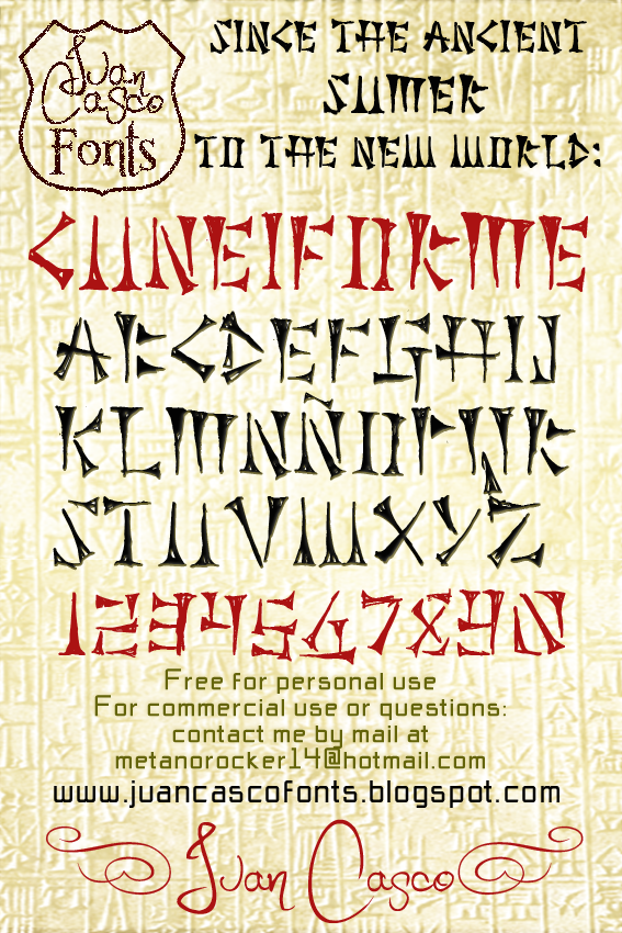 Download Cuneiforme font | dafonttop.com