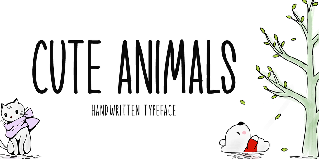 Download Cute Animals font | dafonttop.com