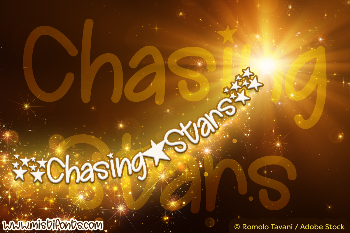 Download Chasing Stars font | dafonttop.com