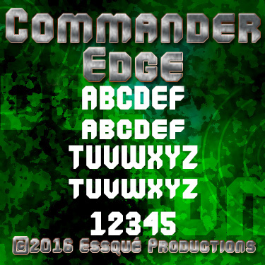 Download Commander Edge font | dafonttop.com