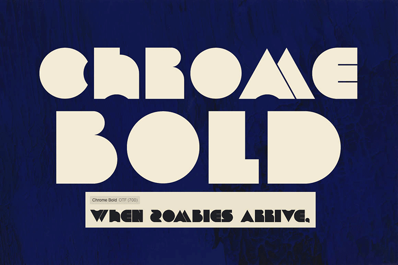 Download Chrome Bold Font Dafonttop