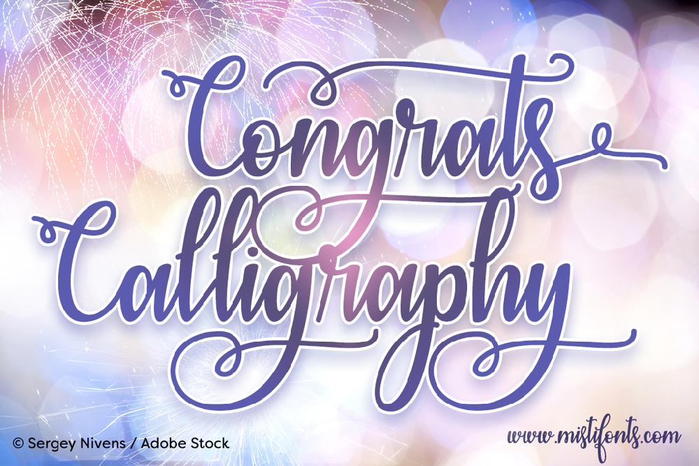 Download Congrats Calligraphy font | dafonttop.com