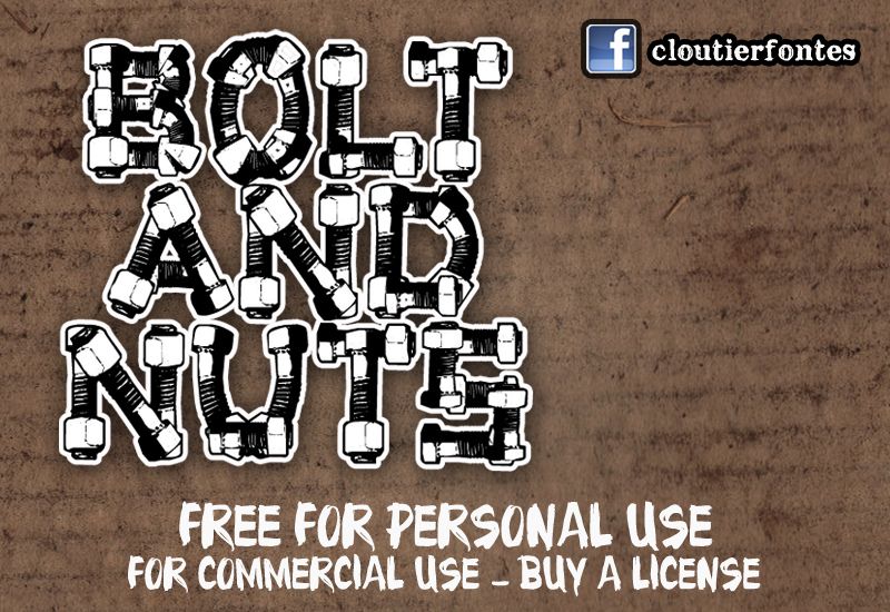Download CF Bolt And Nuts font | dafonttop.com