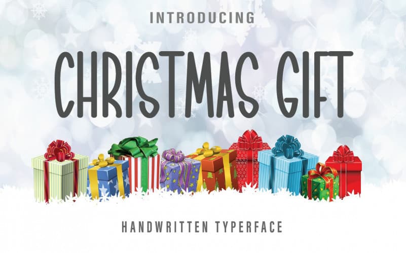 Download Christmas Gift font | dafonttop.com