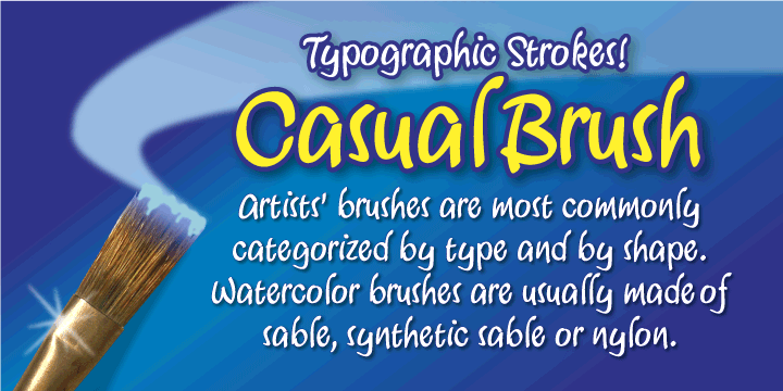 Download CasualBrush font | dafonttop.com