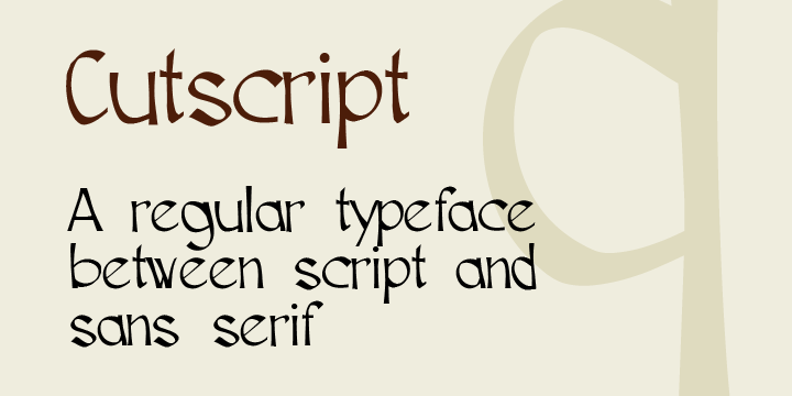 Download Cut Script font | dafonttop.com
