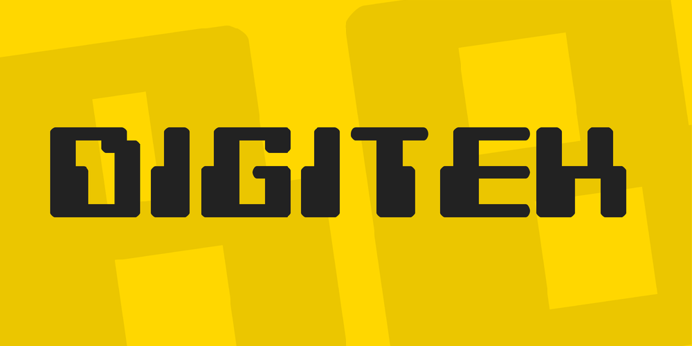 Download Digitek font | dafonttop.com