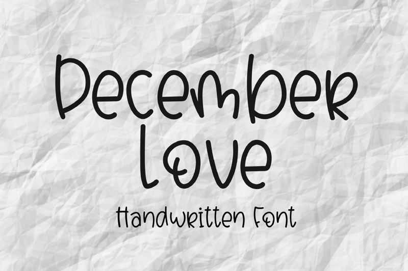 Download December Love font | dafonttop.com