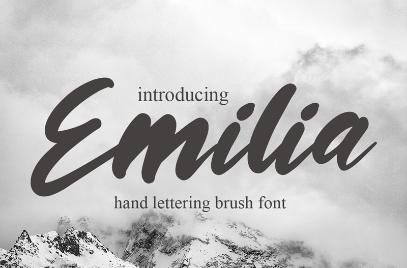 Download Emilia brush font | dafonttop.com