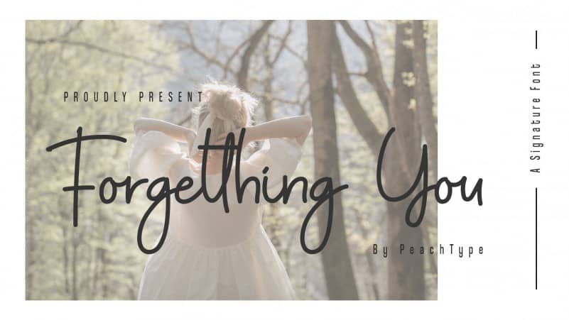 Download Forgetting You font | dafonttop.com