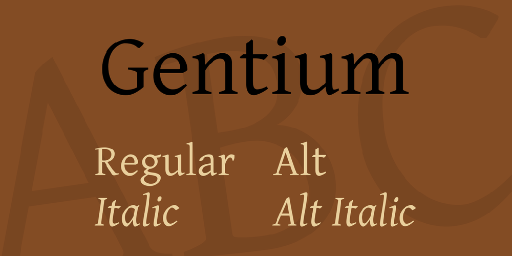Download Gentium font | dafonttop.com