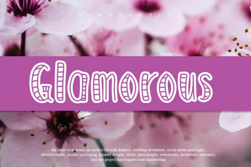 Download Glamorous font | dafonttop.com