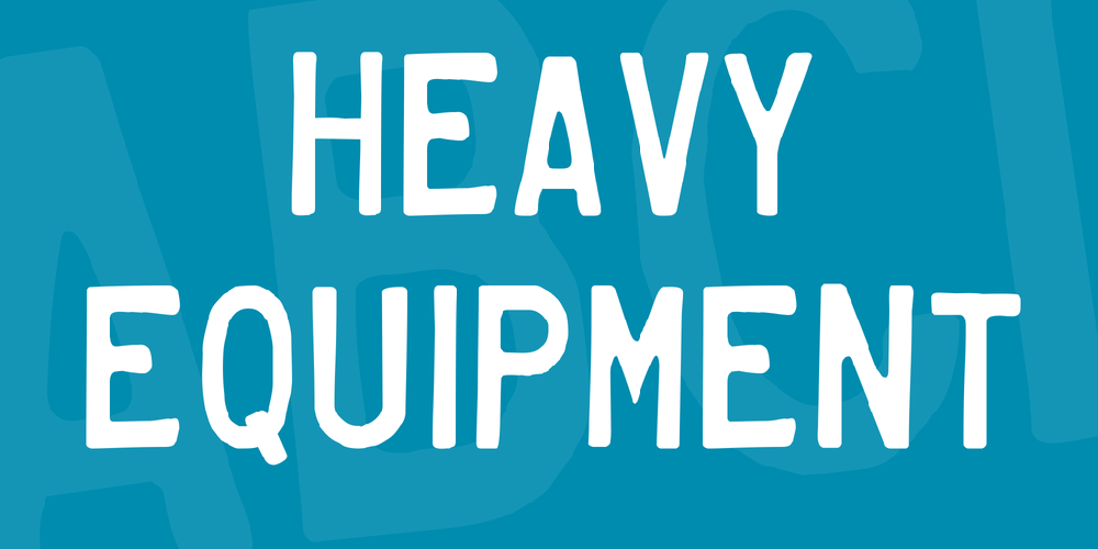 Download Heavy Equipment font | dafonttop.com