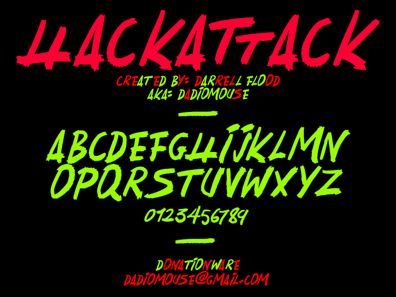 Download Hackattack font | dafonttop.com