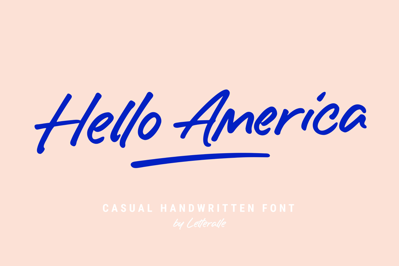 Download Hello America font | dafonttop.com