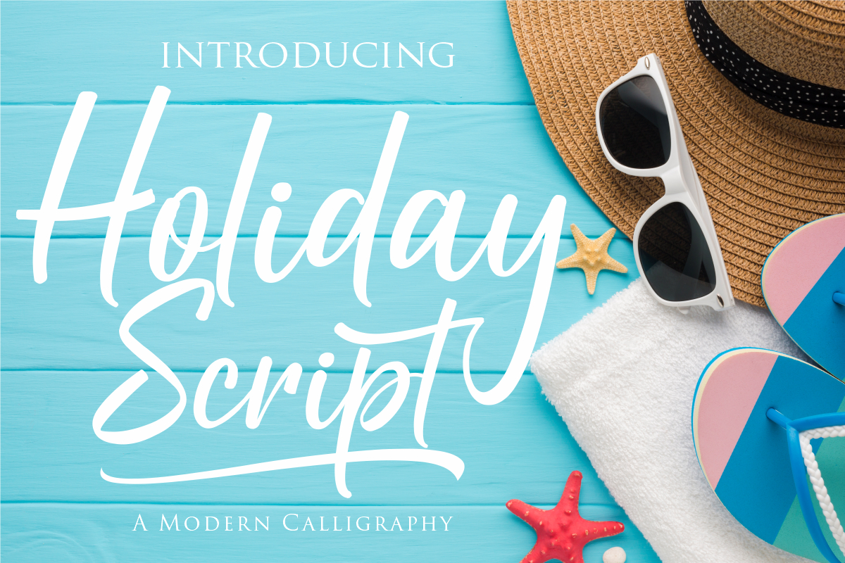 Download Holiday calligraphy Script font | dafonttop.com