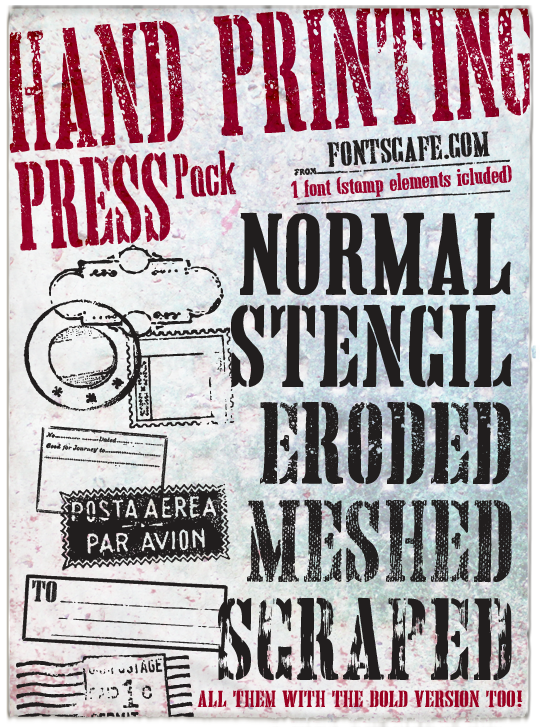 Download Hand Printing Press Eroded DEMO font | dafonttop.com