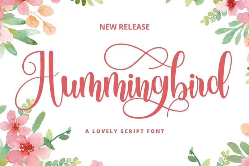 Download Hummingbird font | dafonttop.com