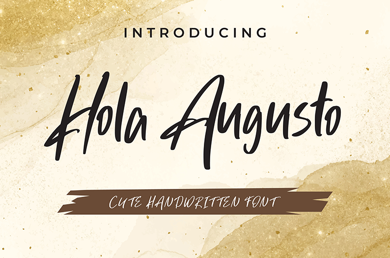 Download Hola Augusto font | dafonttop.com