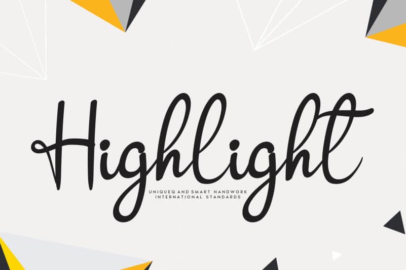 Download Highlight font | dafonttop.com