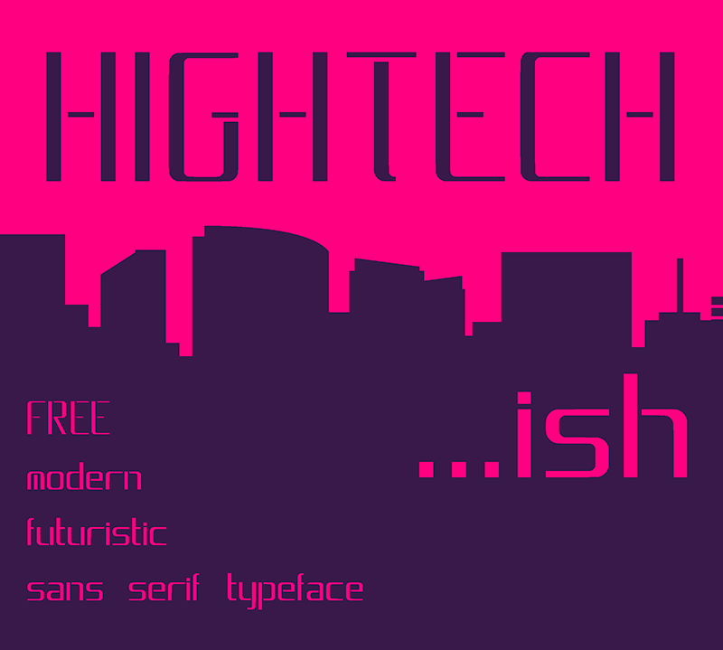 Download HighTech...ish font | dafonttop.com