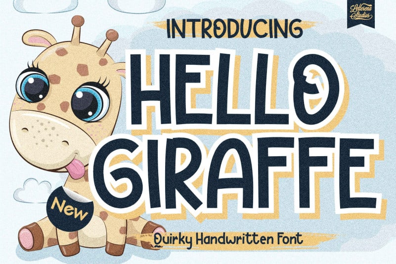 Download HELLO GIRAFFE font | dafonttop.com