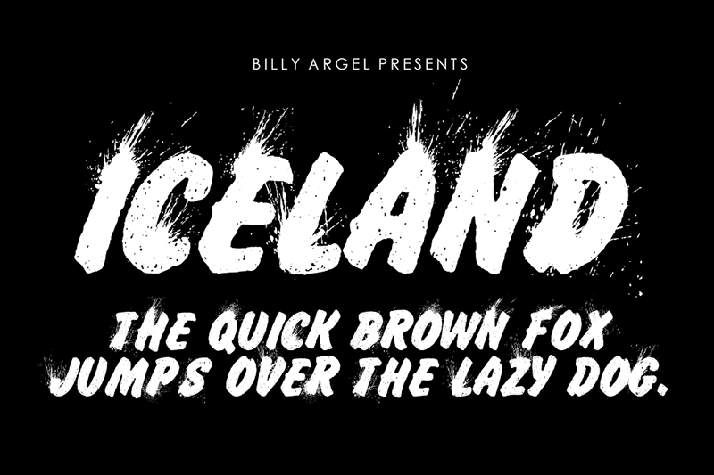 Download ICELAND font | dafonttop.com