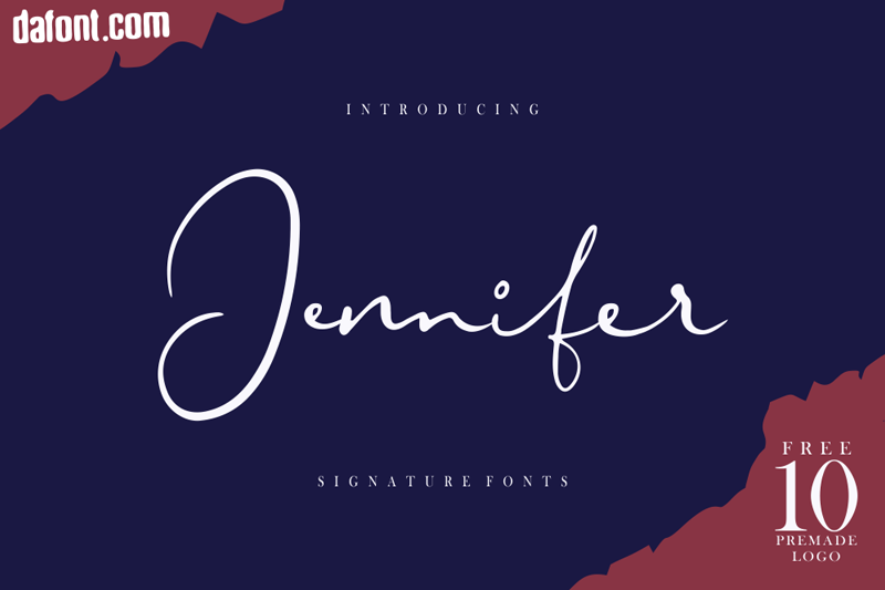Download Jennifer font | dafonttop.com