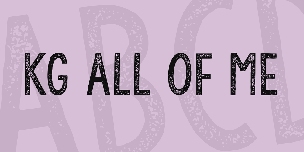 Download KG All of Me font | dafonttop.com