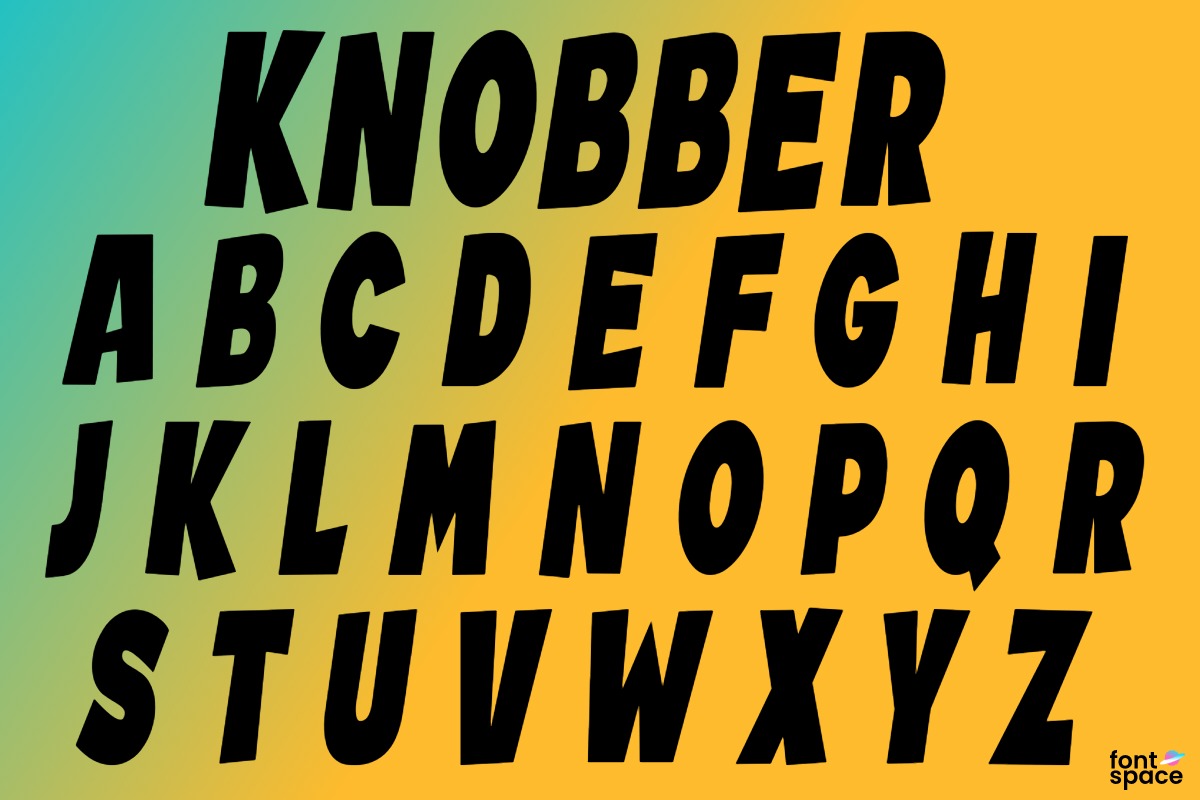 Download Knobber font | dafonttop.com