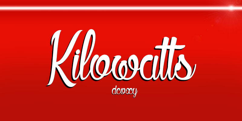 Download Kilowatts font | dafonttop.com