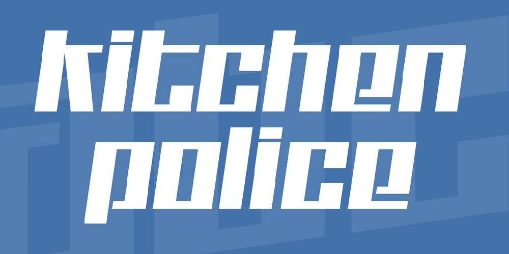 Download Kitchen police font | dafonttop.com