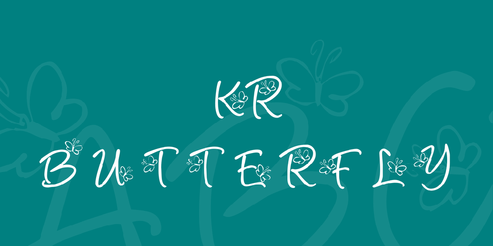 Download KR Butterfly font | dafonttop.com