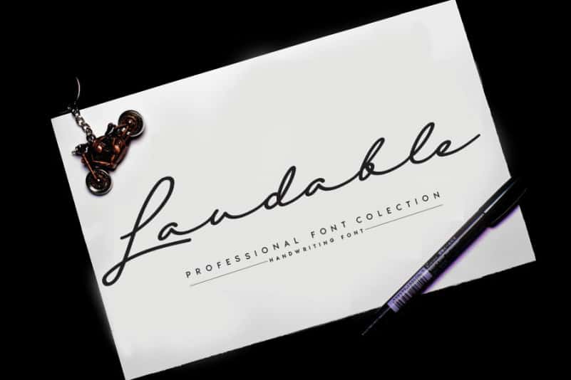 Download Laudable font | dafonttop.com