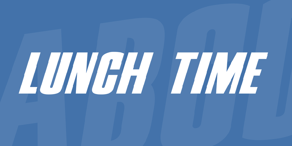 Download Lunch time font | dafonttop.com