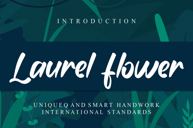 Download Laurel Flower font | dafonttop.com