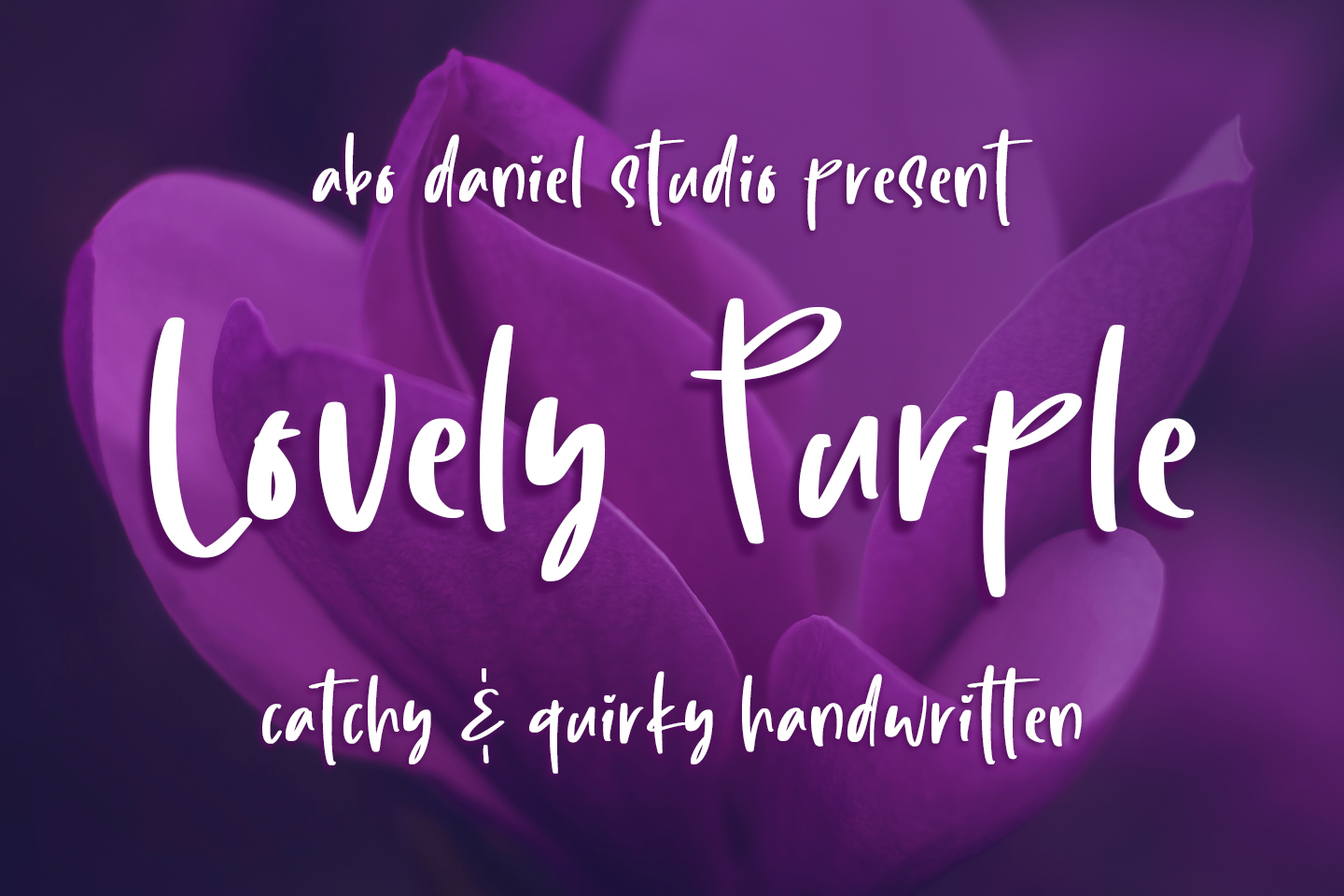 Download Lovely Purple font | dafonttop.com